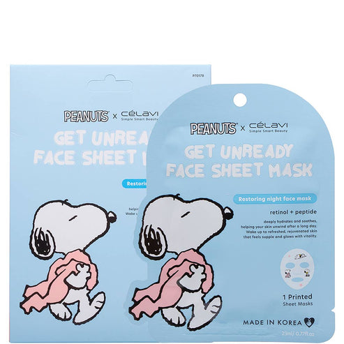 CELAVI X PEANUTS 5PC PRINTED GET UNREADY FACE SHEE – Bushel & a Peck ...