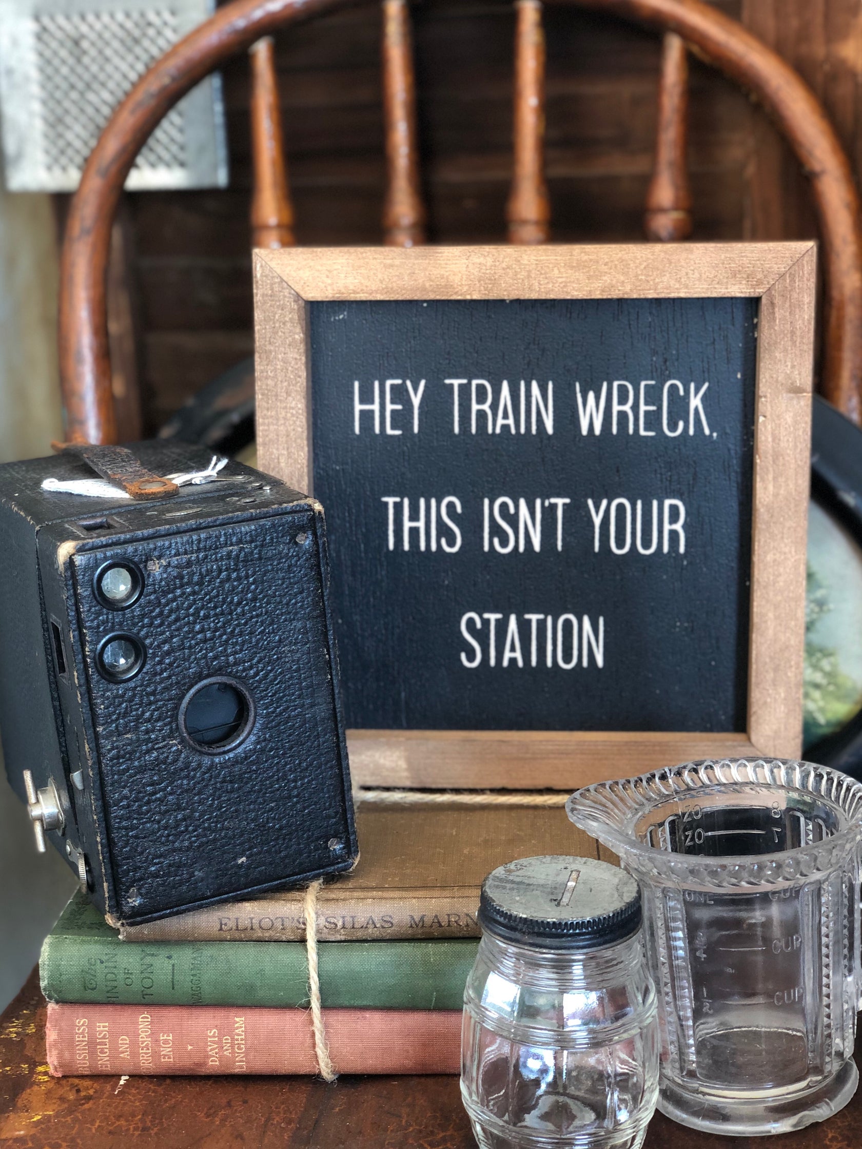 HEY TRAIN WRECK, THIS ISN’T YOUR STATION – Bushel & a Peck Reclaimed